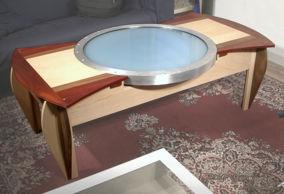 Rheoscopic Disc Coffee Table — Projects | Make: